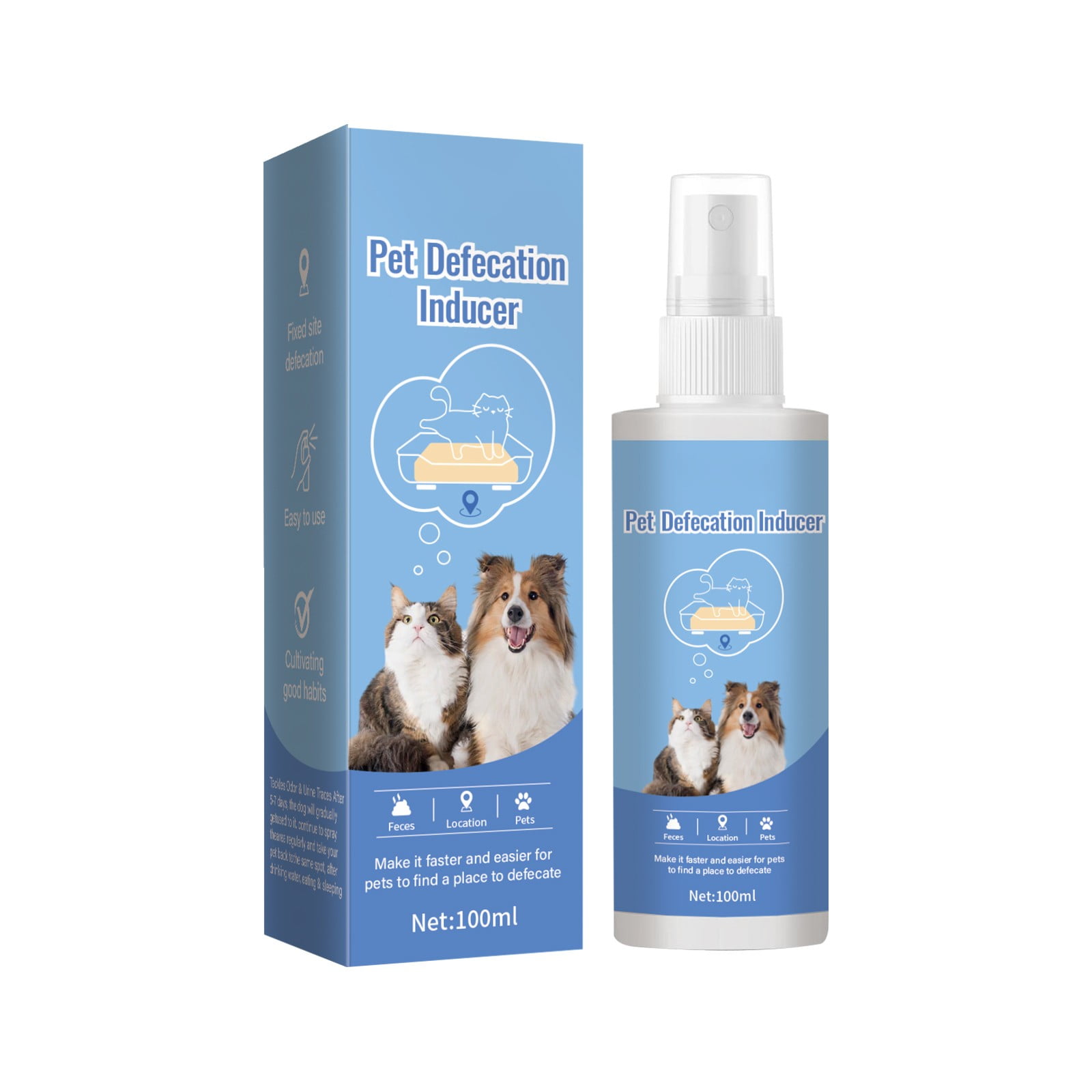 Yilest Pet Localised Defecation Inducer 100Ml,Dog Toilet Training Spray ...