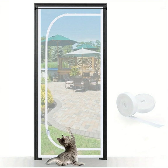 Wallfire Reinforced Cat Screen Door, Heavy Duty Pets Proof Screen Door ...
