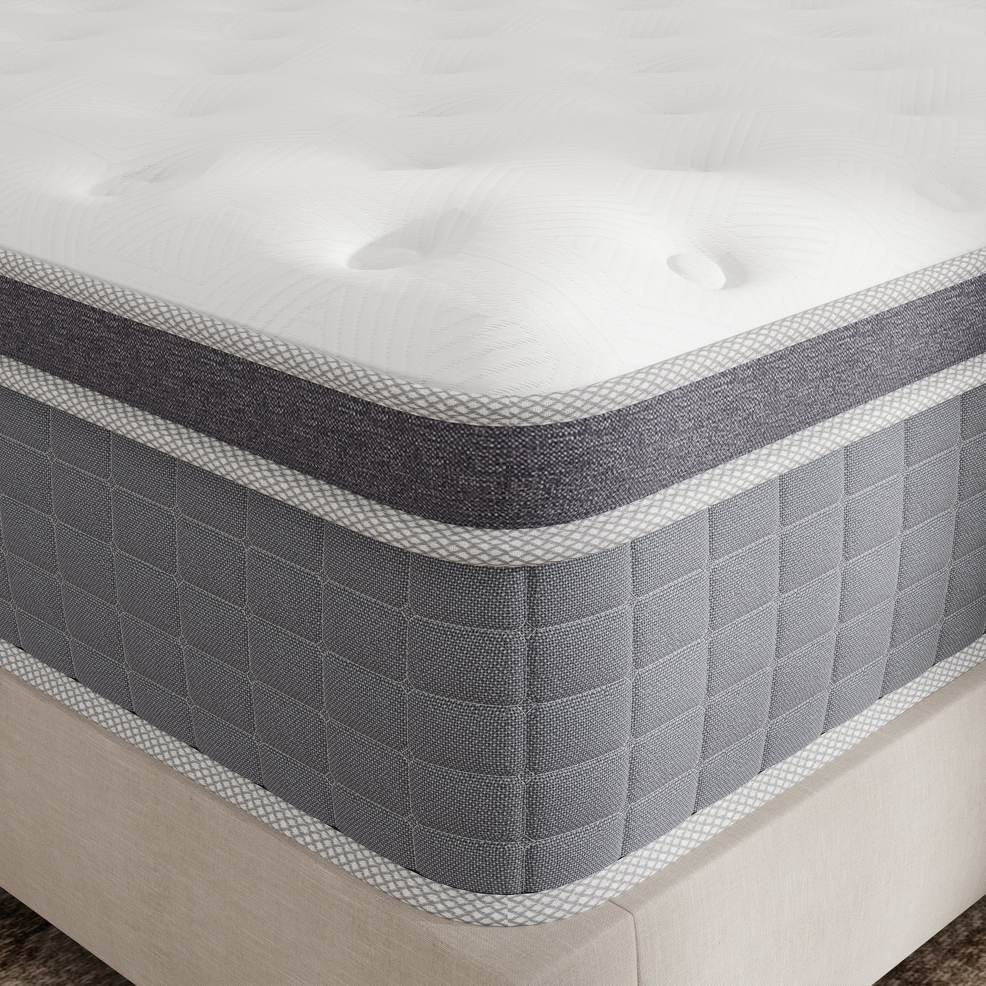 Yilicy 10 inch Twin Adult Mattress with Pocket Spring Hybrid Memory ...