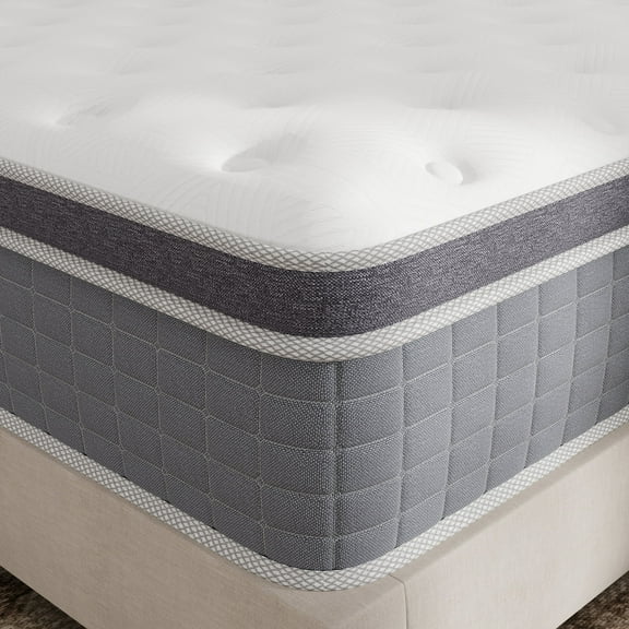 12 Inch Full Medium Firm Hybrid Mattress - High Density Memory Foam ...