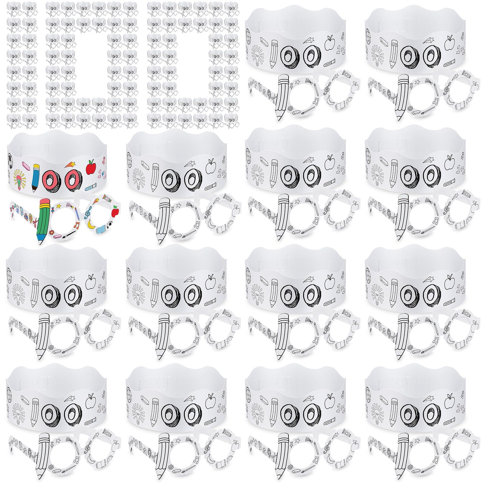 Yilloog 100 Days of School Decorations BSL1 Including 100th Day of ...