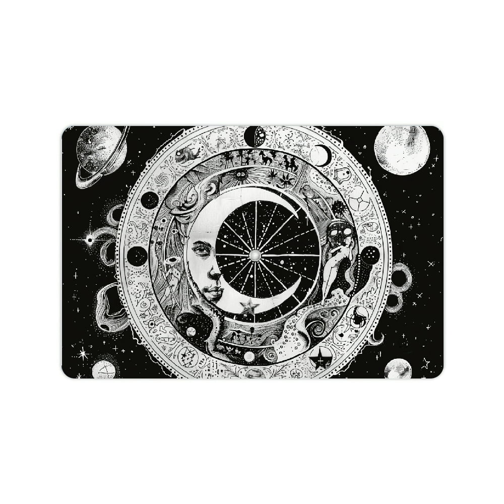 Yiluyinqing Diatom Mud Mats Non-Slip Occult Stars Planets Home Theme ...