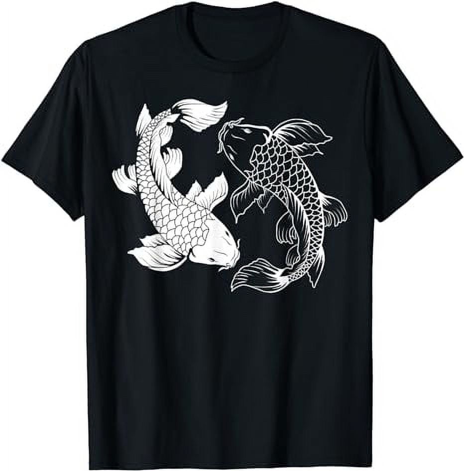 Yin And Yang Japanese Koi Fish T-Shirt - Walmart.com