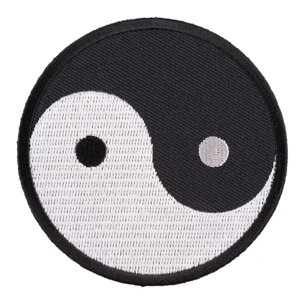 Yin-Yang Black & White Patch, Biker Patches - Walmart.com