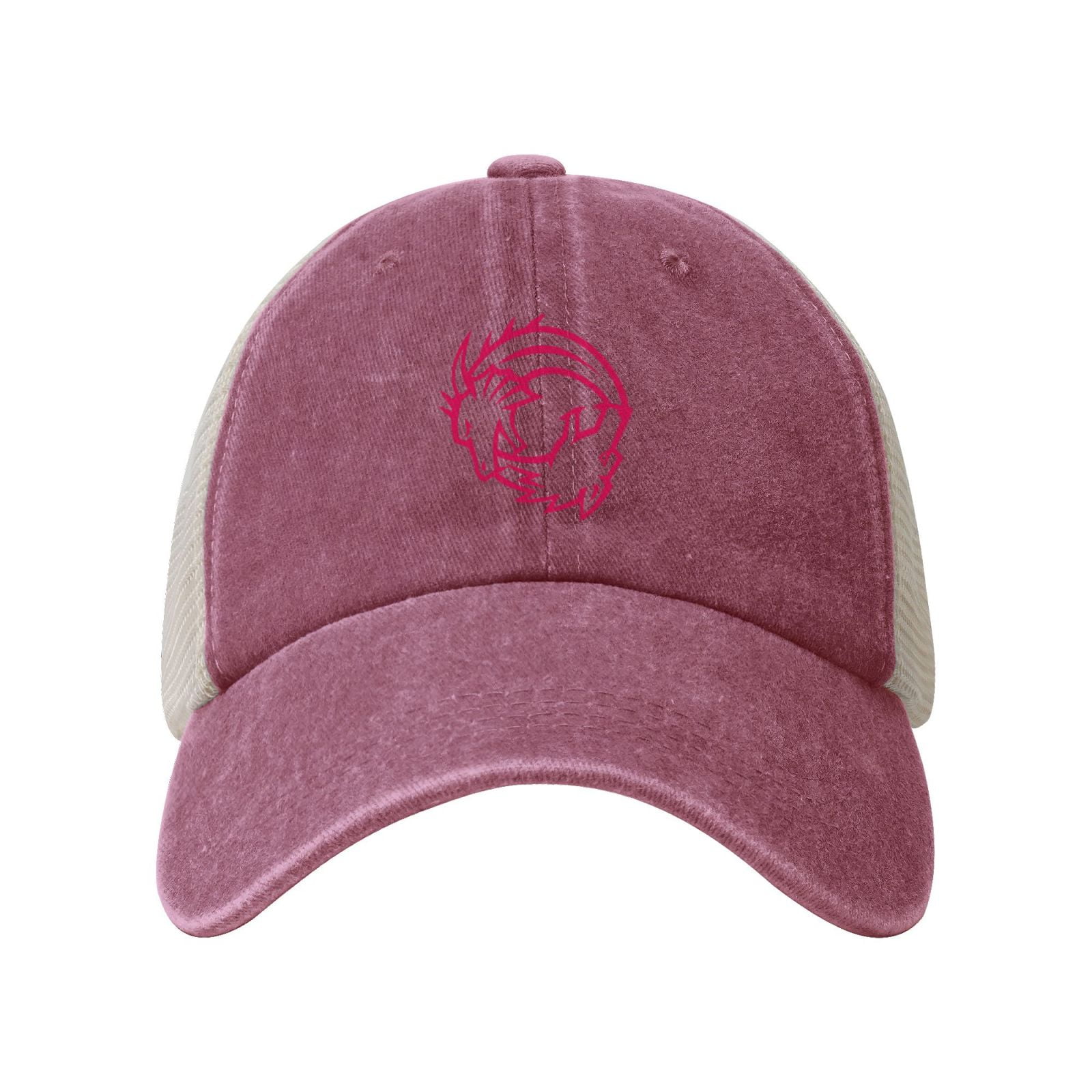 Yin Yang Dragon And Wolf Unisex Cowboy Mesh Baseball Cap Adjustable ...