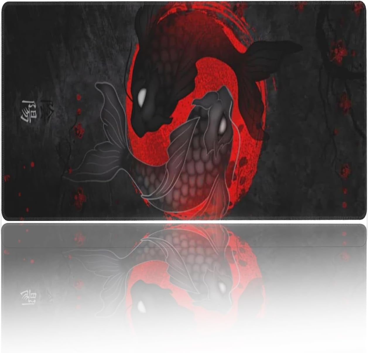 Yin and Yang Koi Large Gaming Mouse Pad XXL Extended Waterproof ...