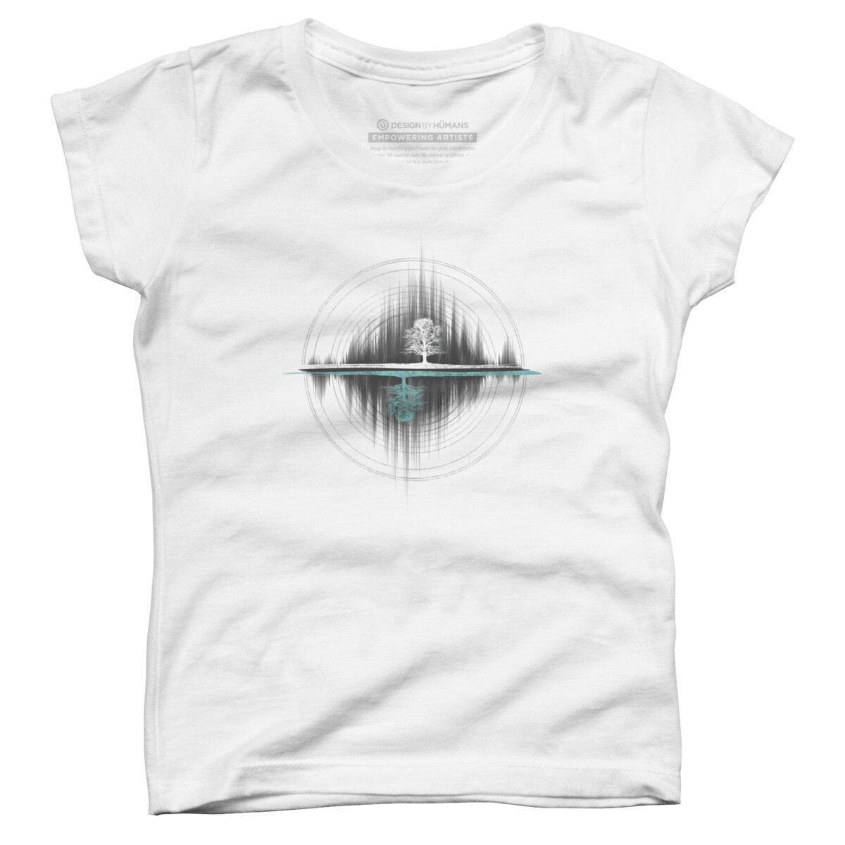 Yin Yang Tree of Life Soundwave Girls White Graphic Tee - Design By ...