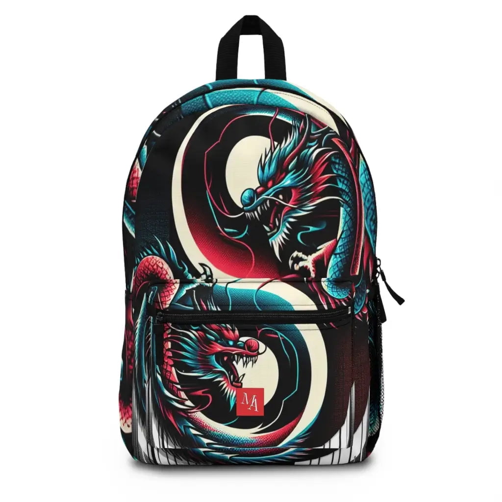 Yin and Yang Dragons- Backpack - Walmart.com