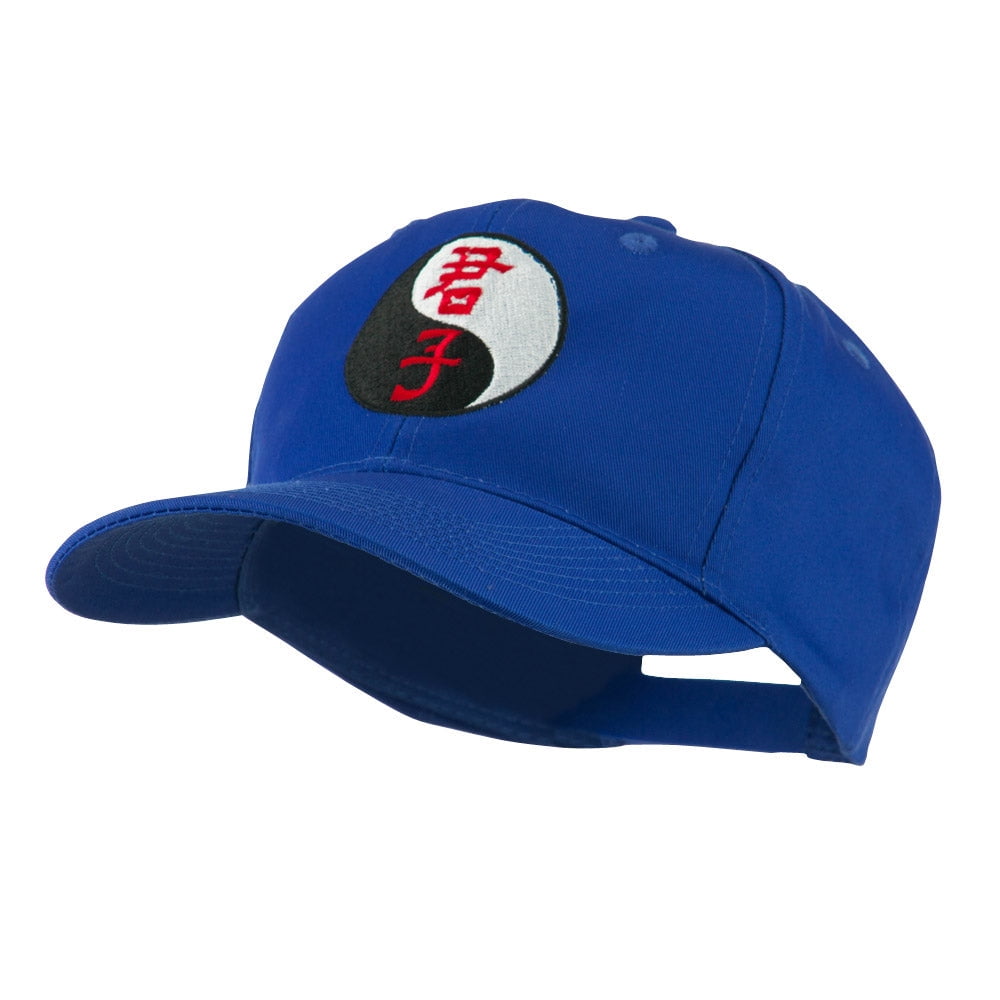 Yin and Yang Symbol Chinese Embroidered Cap - Royal OSFM - Walmart.com