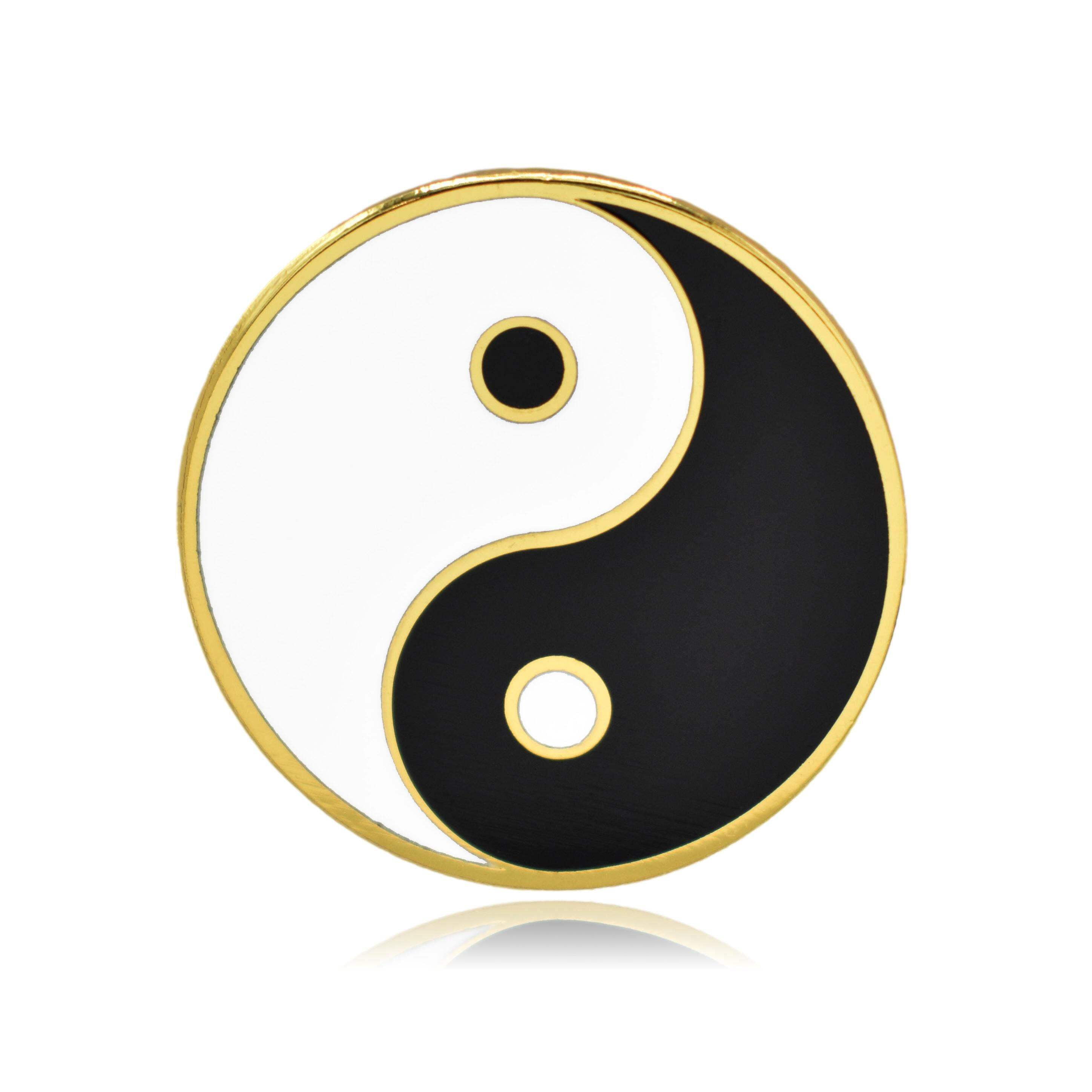 Yin and Yang Symbol Hard Enamel Lapel Pin | Clayton Jewelry Labs ...