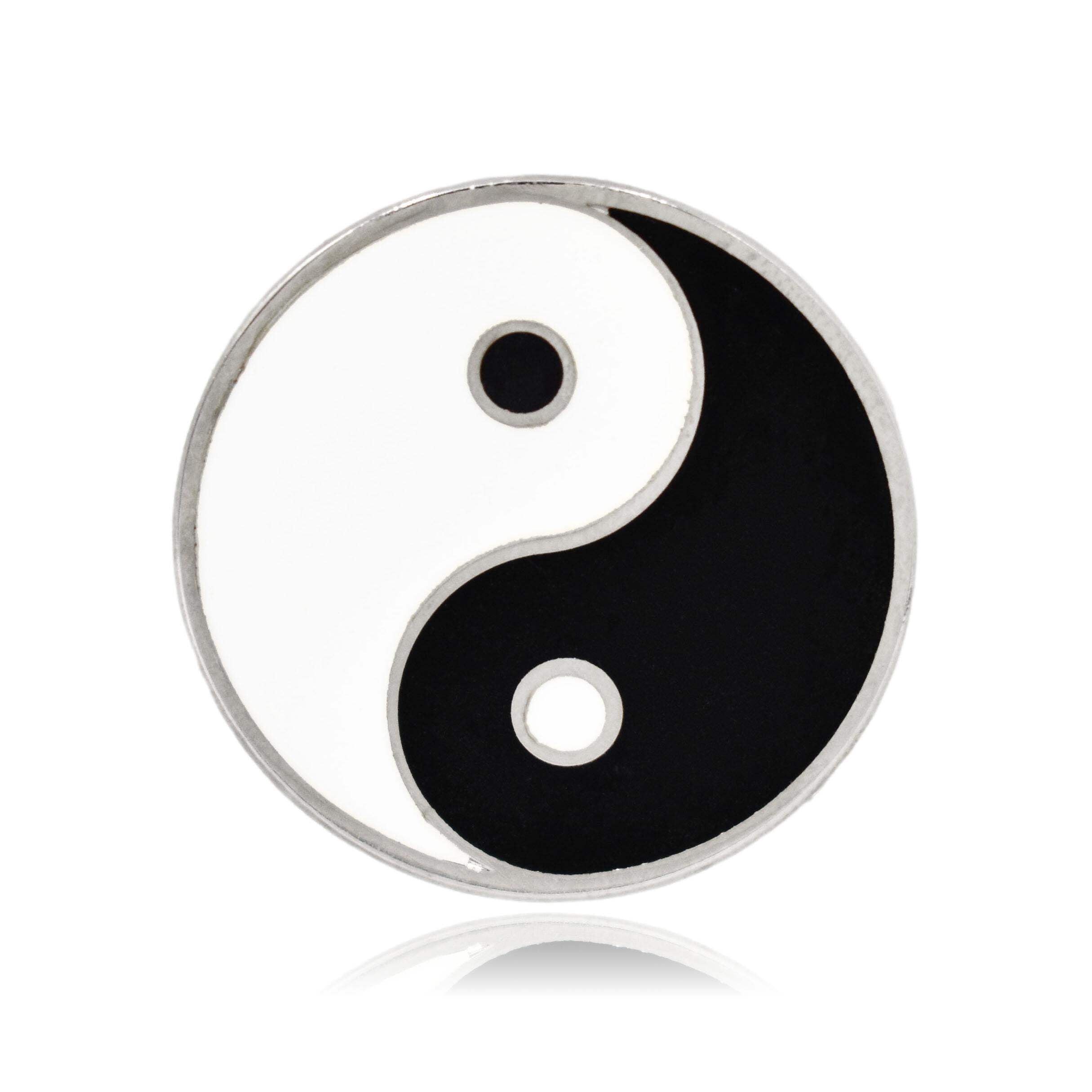 Yin and Yang Symbol Hard Enamel Lapel Pin | Clayton Jewelry Labs ...