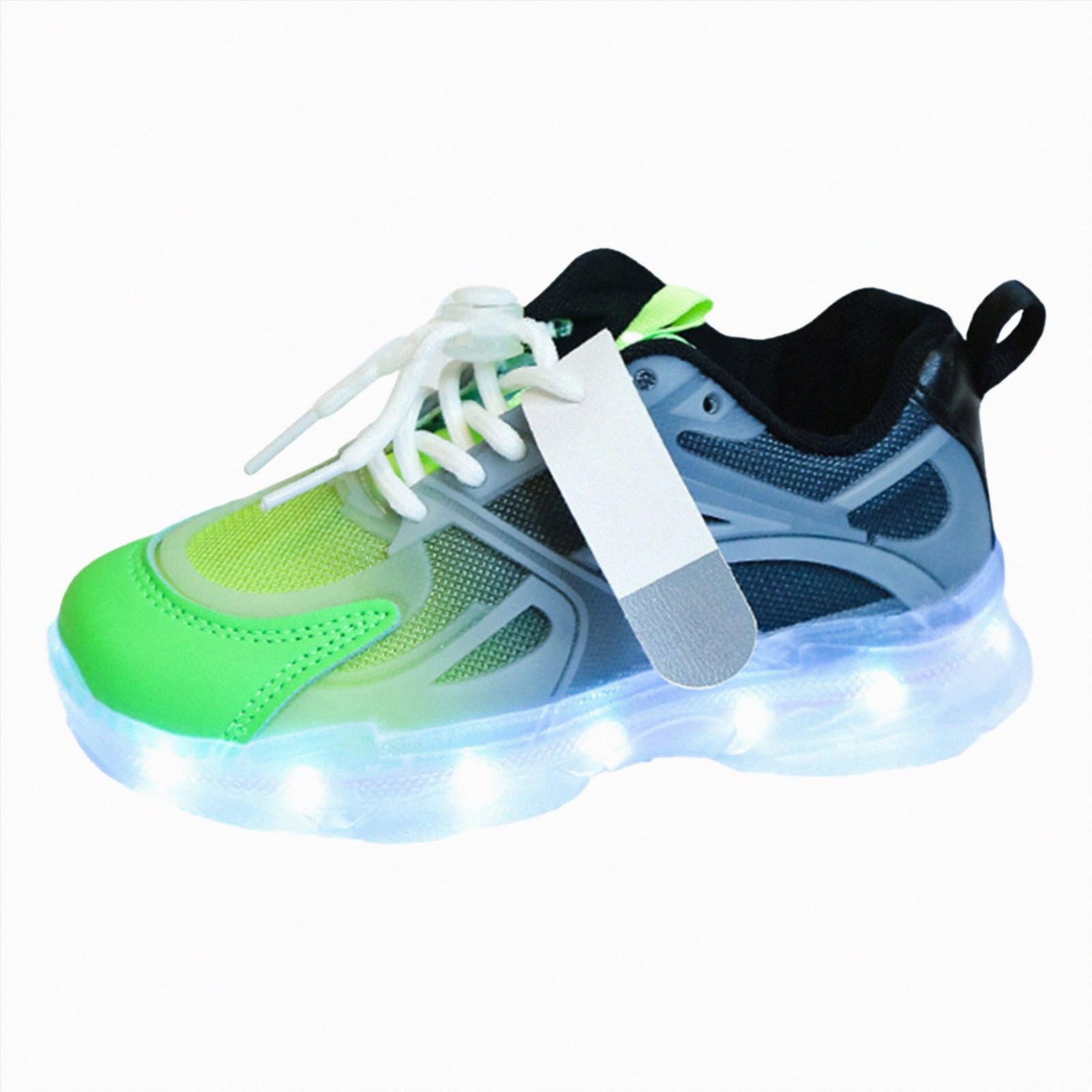 Yindaity Girls Light Up Sneakers Kids Lighted Flash Feet Sneakers ...