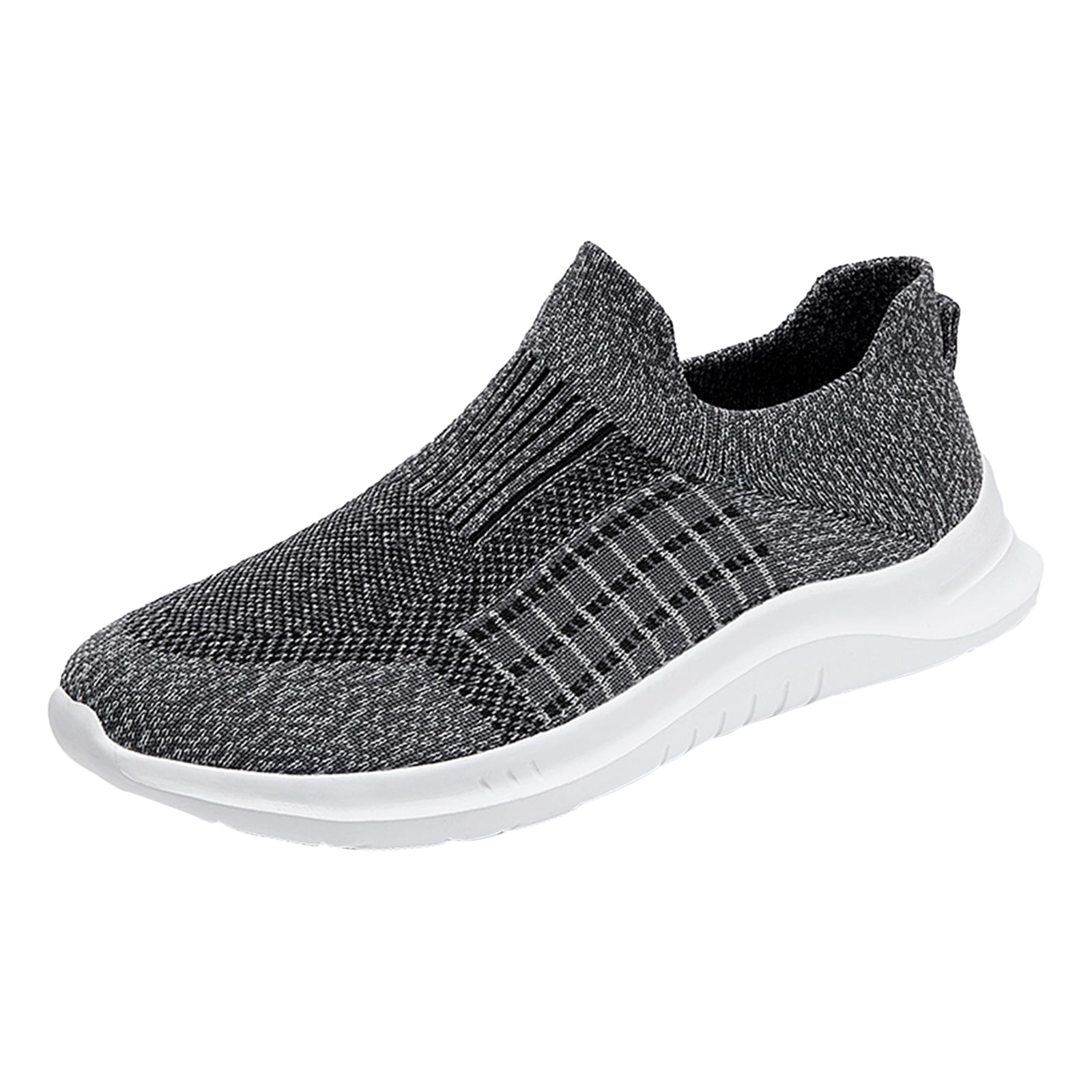 Yindaity Mens Shoes Casual Slip Ons Works Men’s Knit Slip-On Sneakers ...