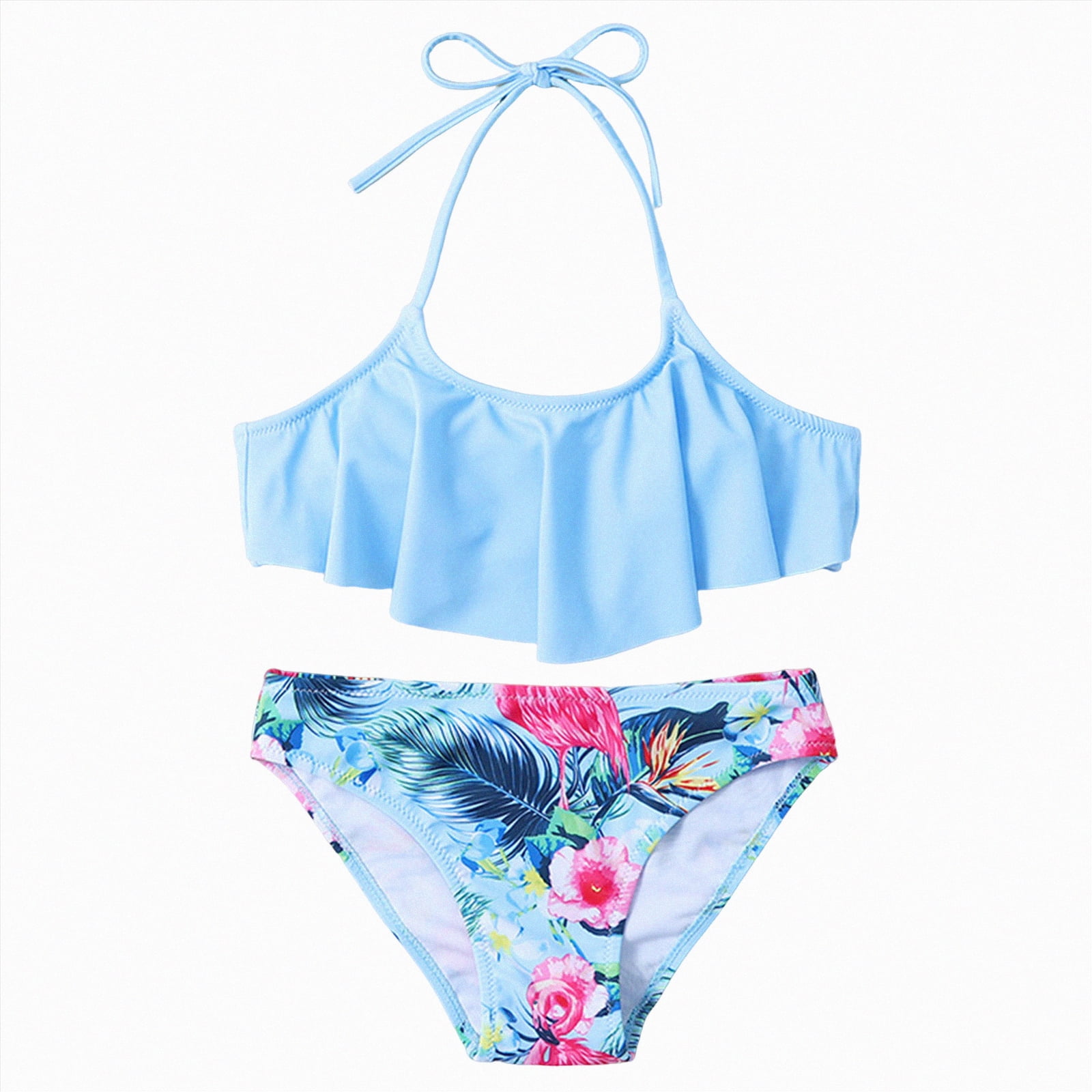 Yindaity Two Piece Girls Swimsuit Girls Swimsuits 2 Piece Bikinis Set