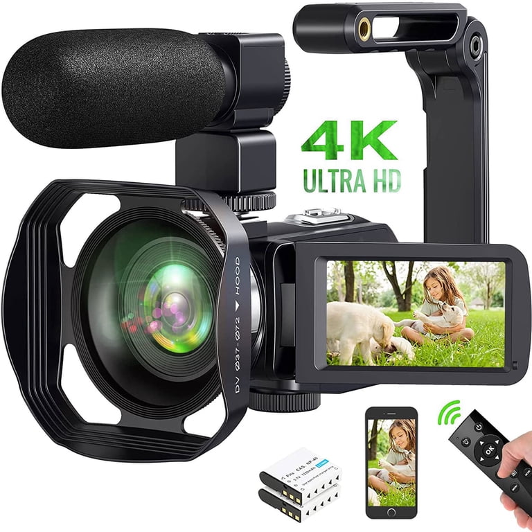 Movie Camera With Microphone
