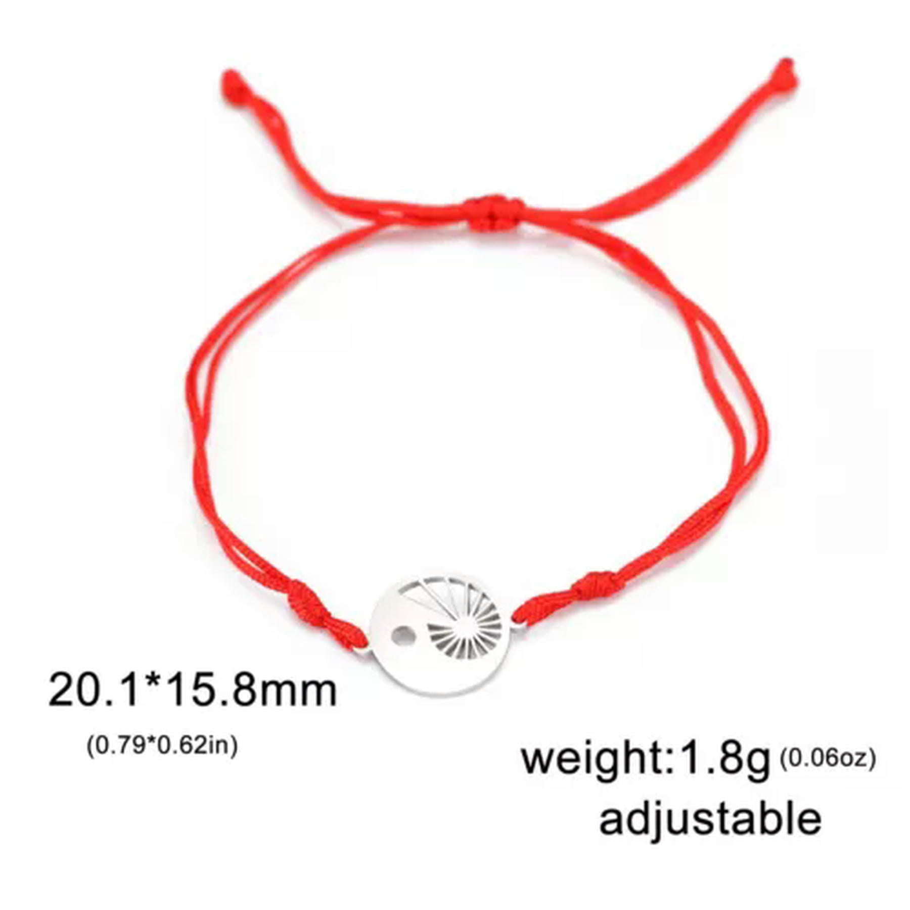 Ying Yang Fibonacci Ratio Charm Bracelet Women Stainless Steel Box ...