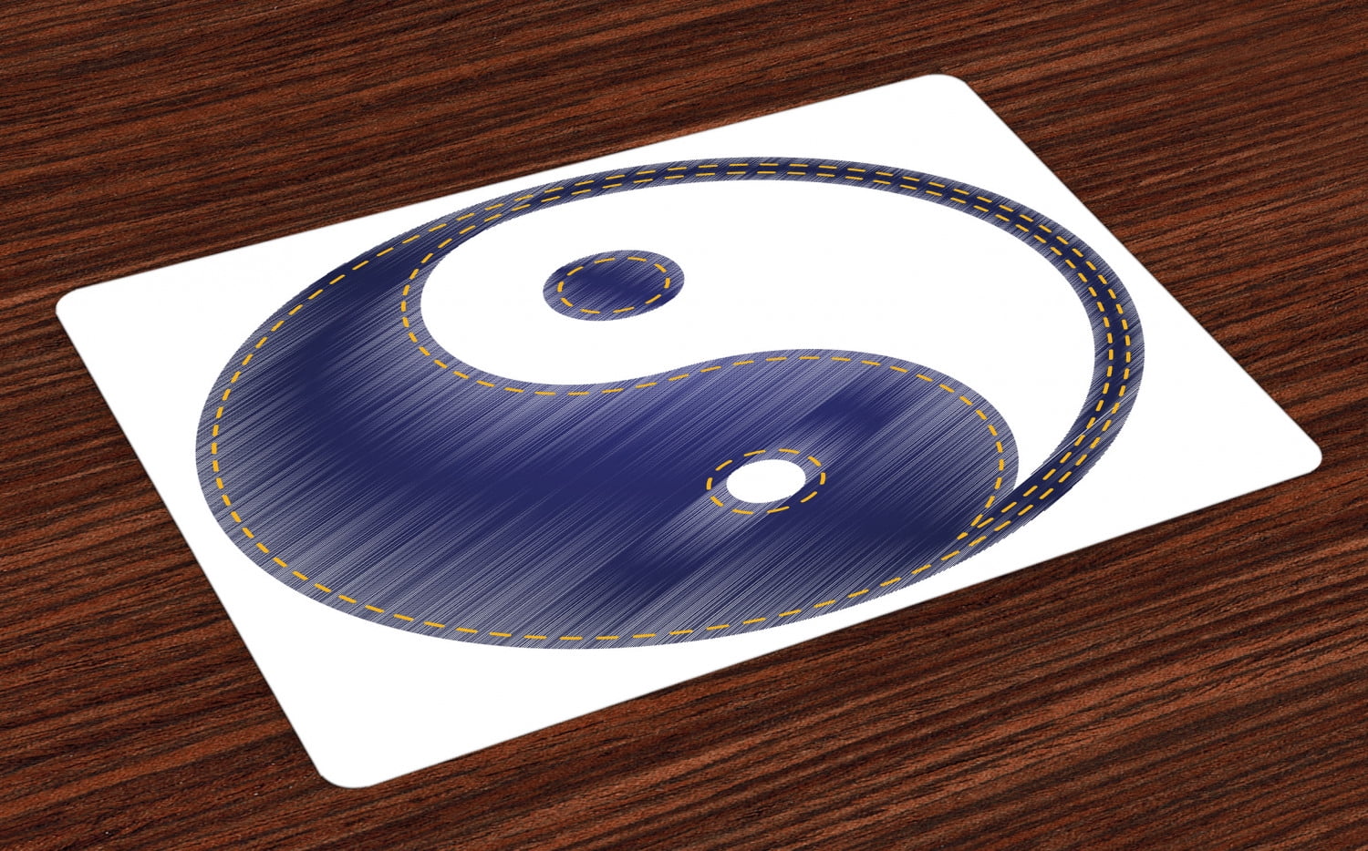 Ambesonne Ying Yang Place Mats Set of 4, Harmony Theme, Standard Size ...