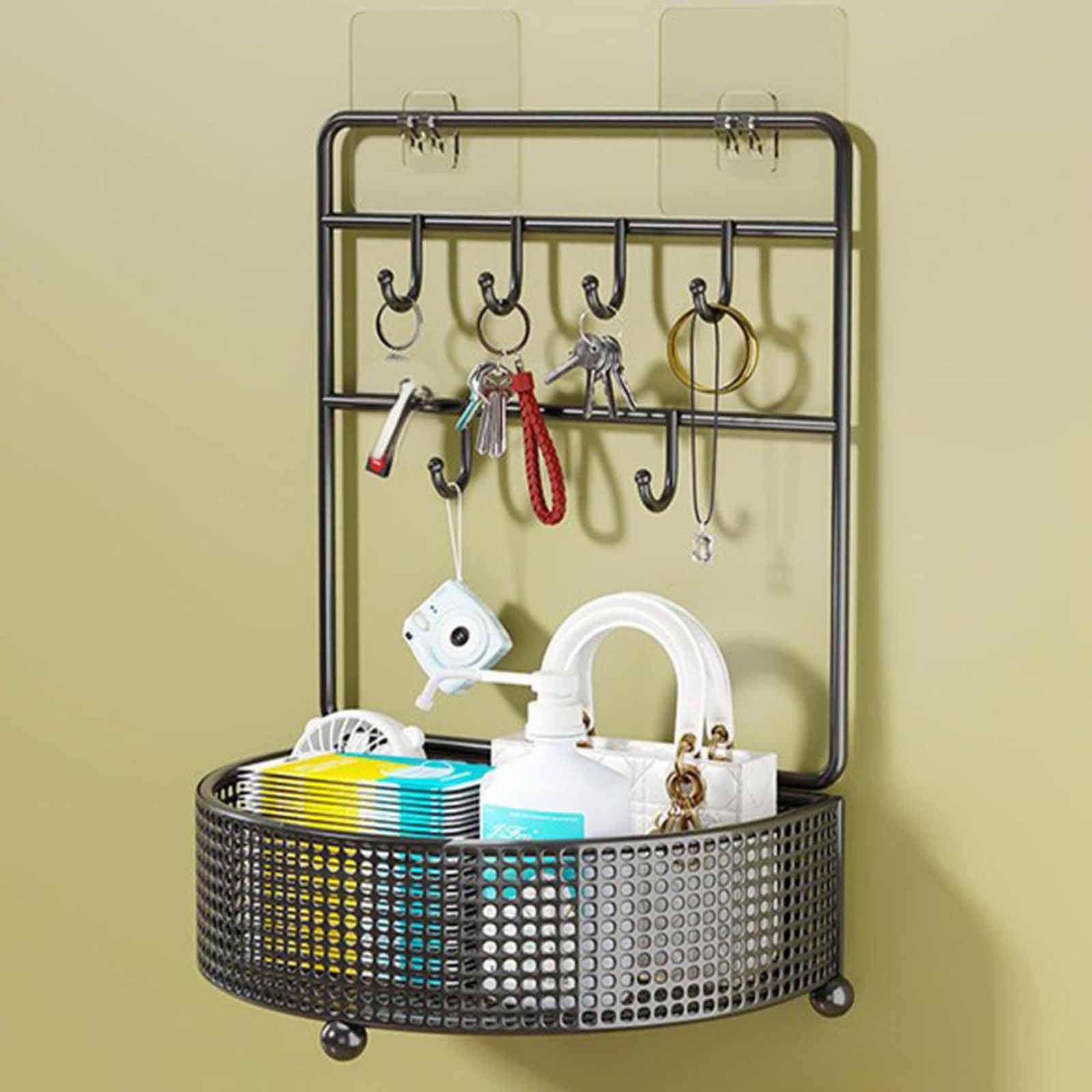 YingTaiLi 3 Tier Iron Desktop Storage Rack & Wall Hanging Decorative ...