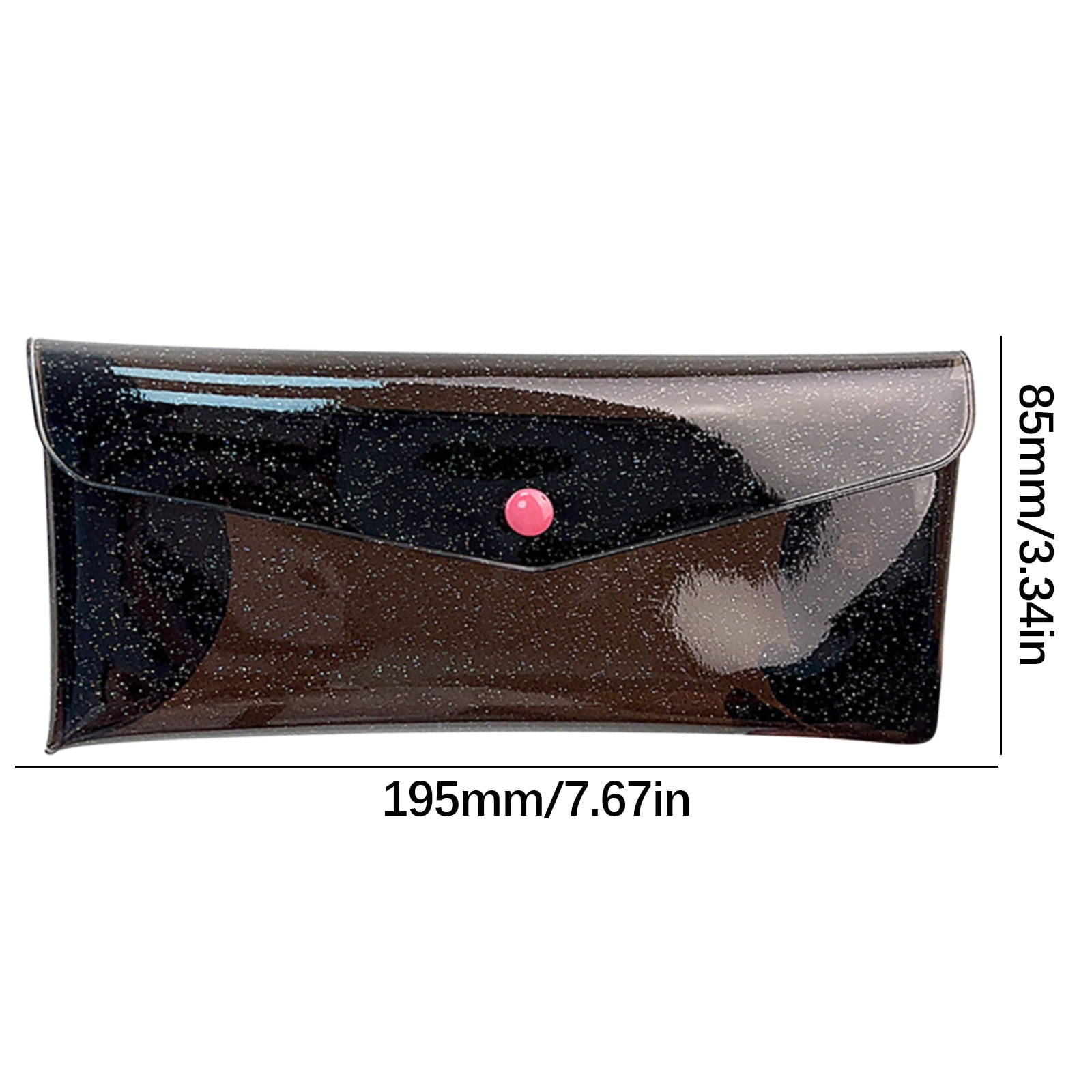 YingTaiLi Large Grid Mesh Pencil Case 2 Compartment Pen Bag Clear ...