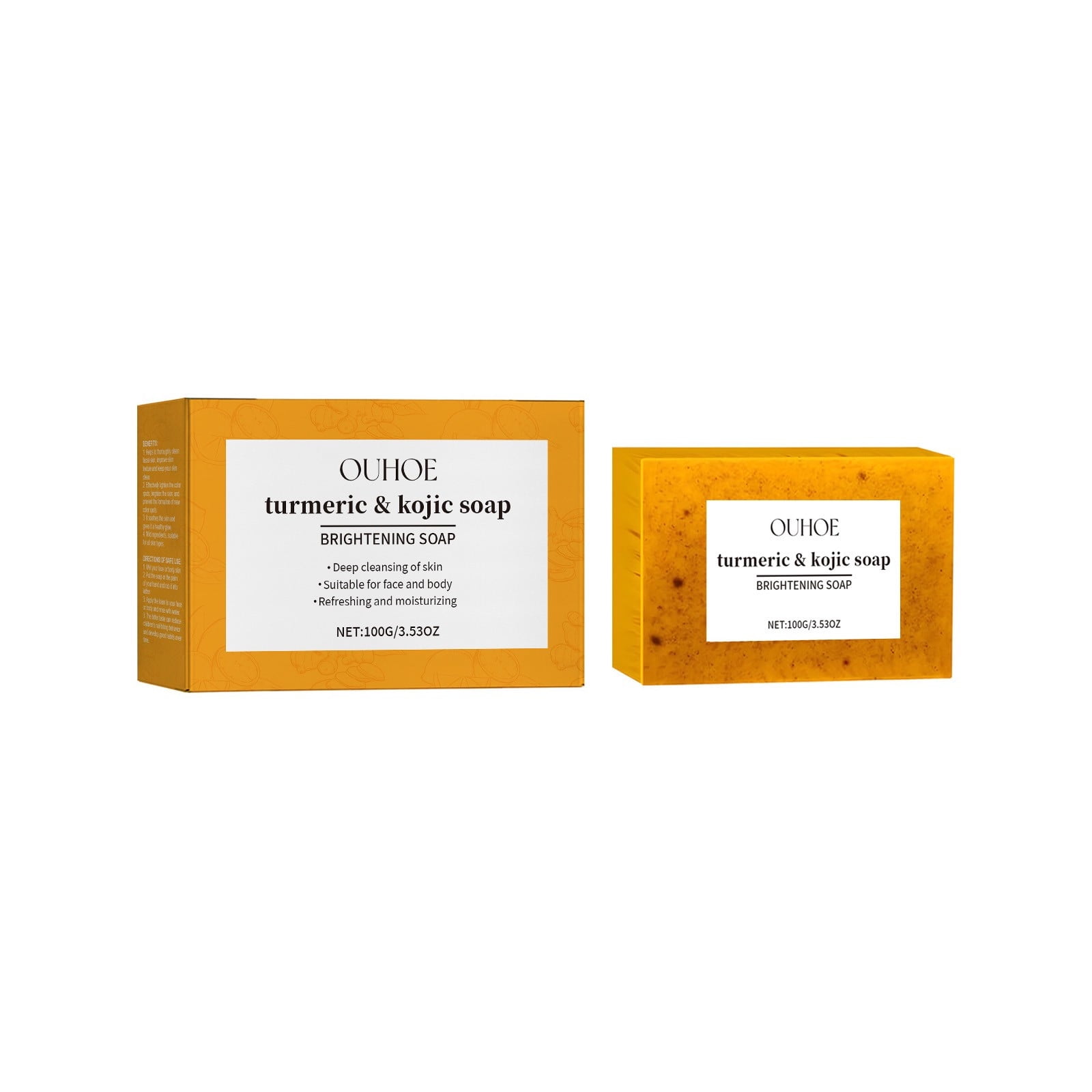 YingTaiLi Lemon Turmeric Soap,Turmeric Soap Bar for Face and Body,Lemon ...