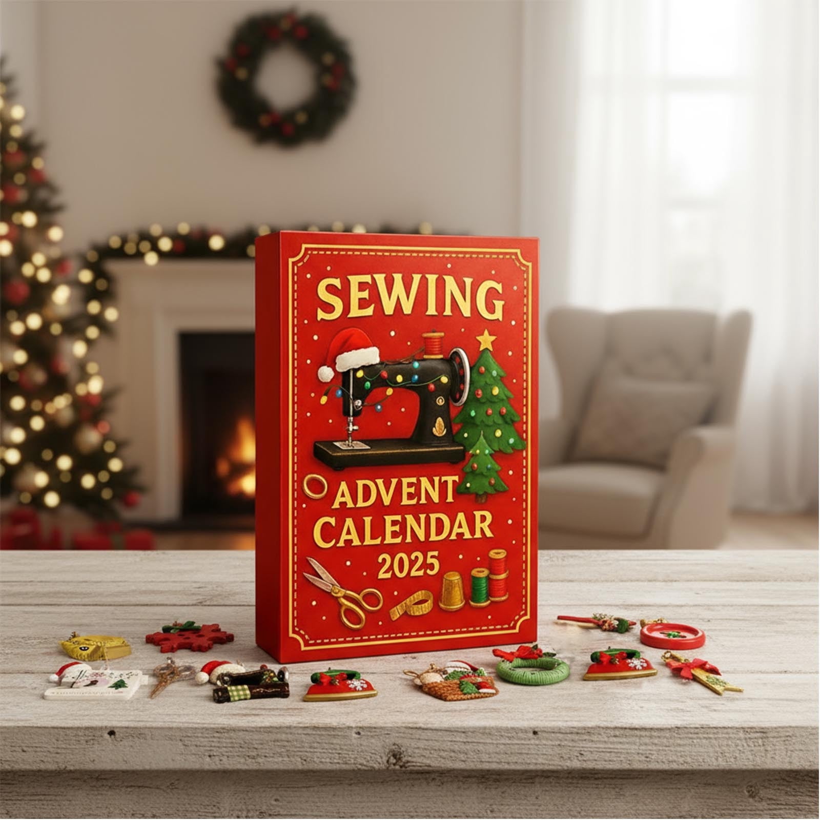 YingYouFu 2025 Sewing Themed Christmas Countdown Calendar, 24 Days of ...