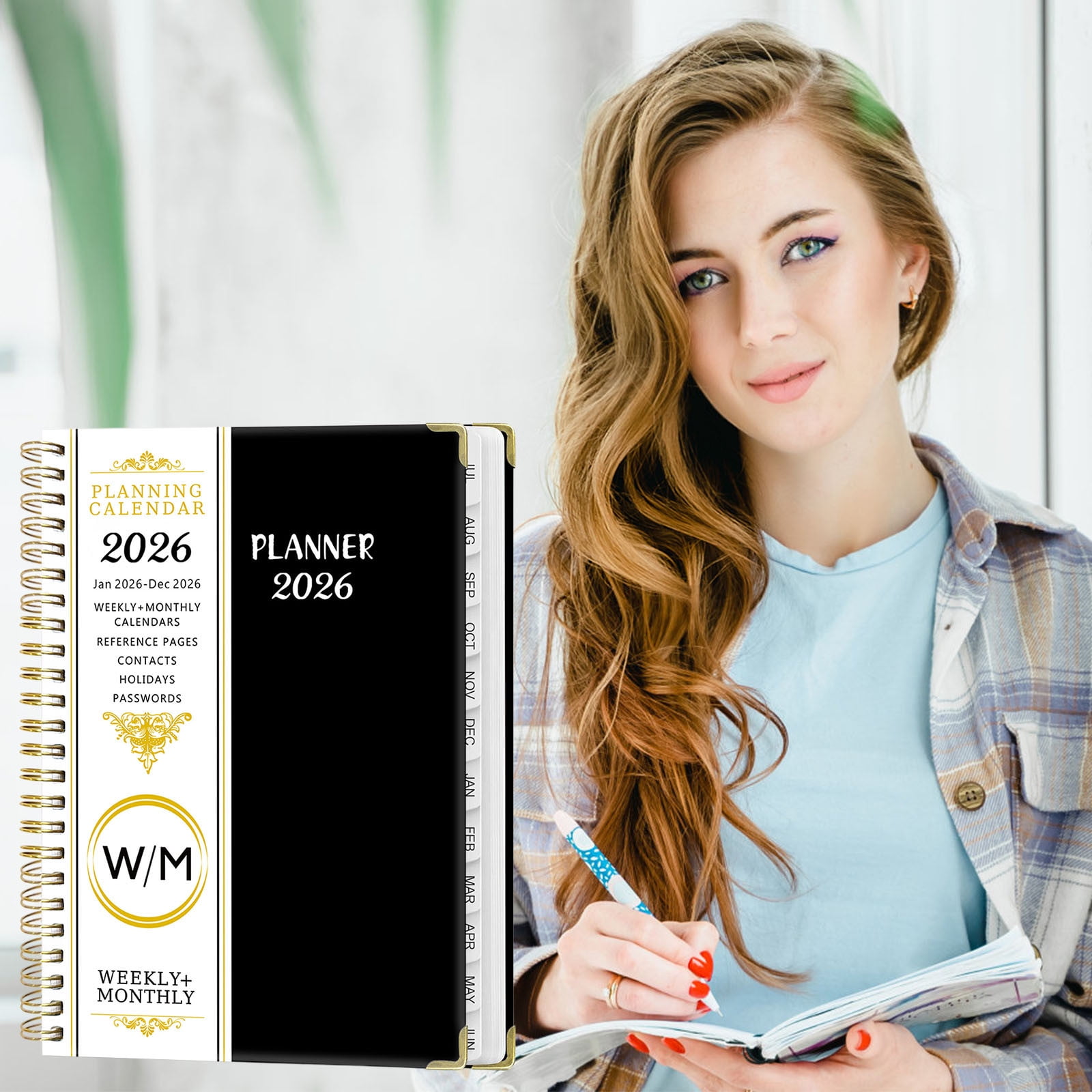 YingYouFu 2026 Monthly Planner A5 Notebook with Dividers - Coil Bound Planner for Students ...