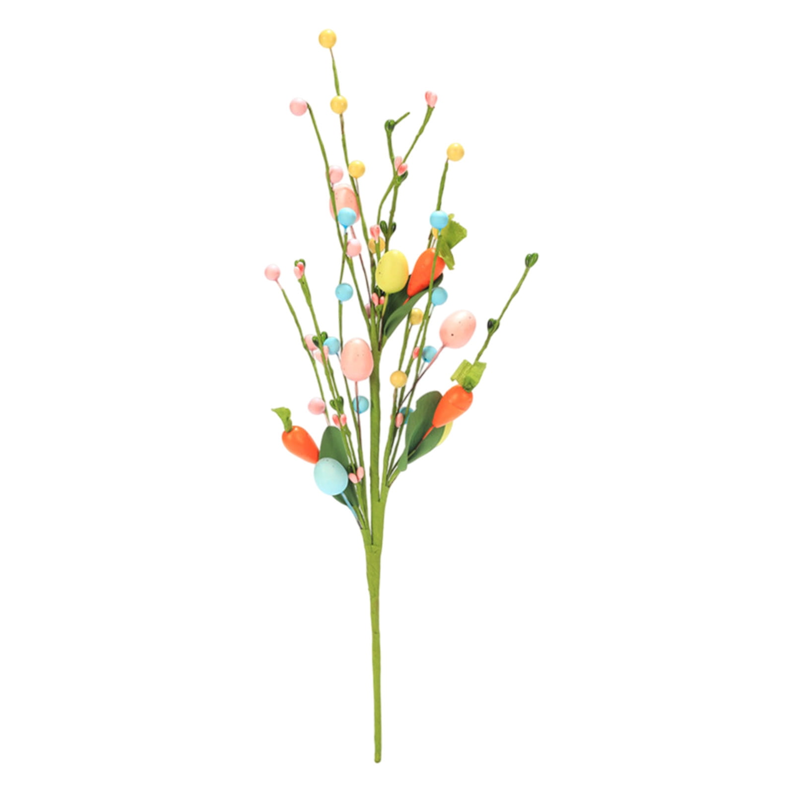 YingYouFu Artificial Easter Flowers, Easter Sprays With Easter Eggs And ...