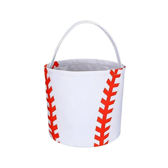 YingYouFu Baseball Easter Basket Halloween Sports Baskets Canvas Easter ...
