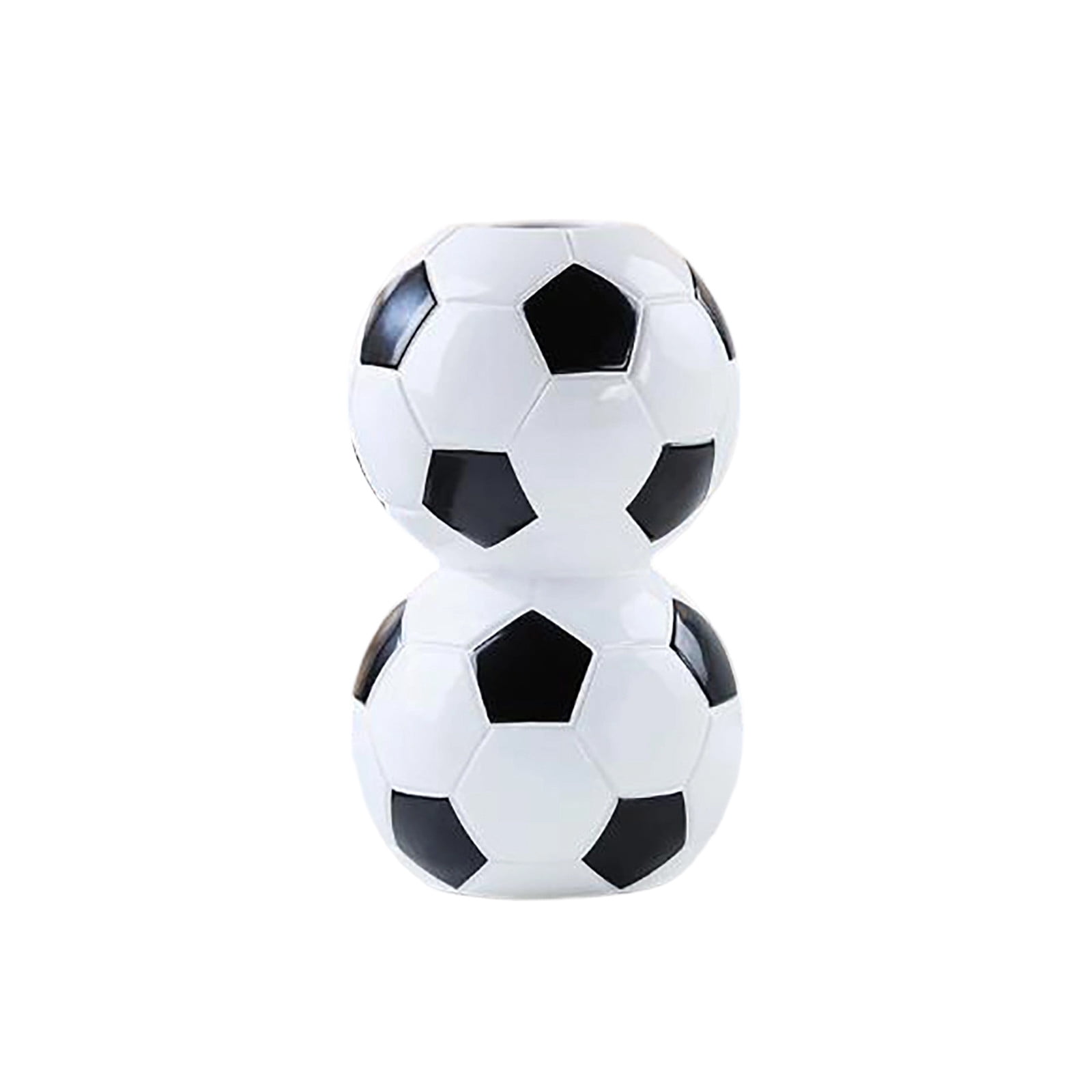 YingYouFu Ceramic Soccer Ball Vase, Creative Hydroponic Flower Holder ...