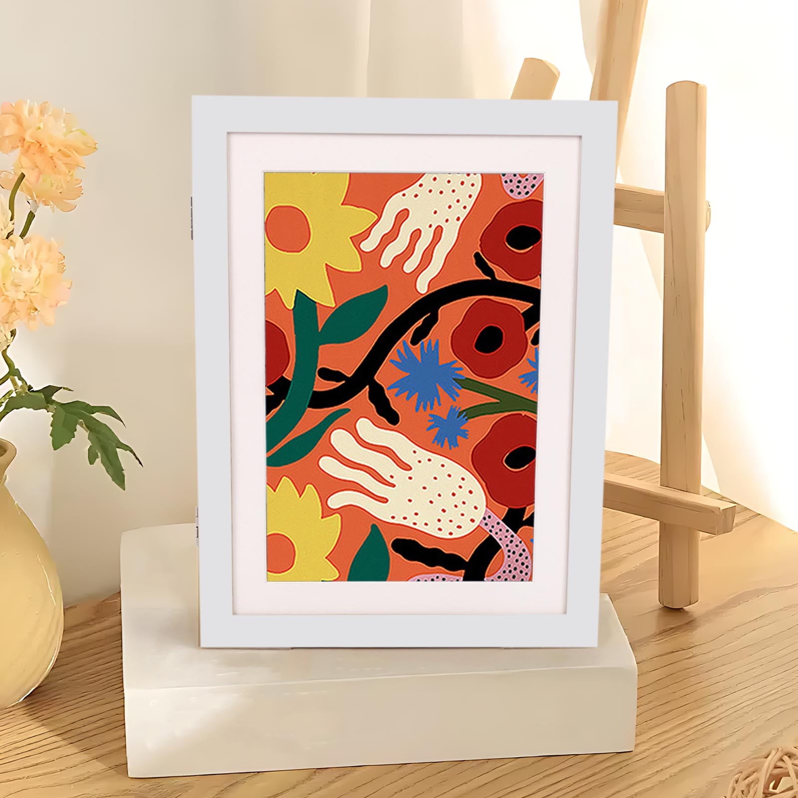 YingYouFu Children's Art Clamshell Frame, Oil Painting Storage Frame ...