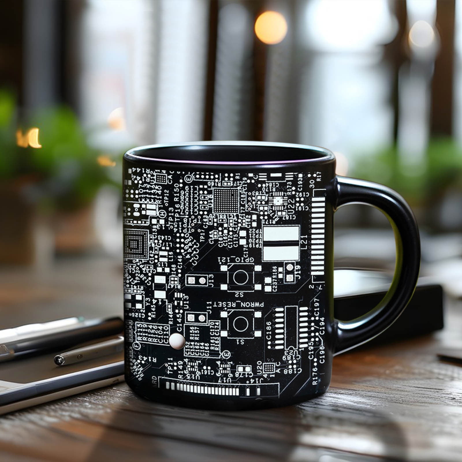 YingYouFu Circuit Motherboards Line Ceramic Mugs, Science and ...