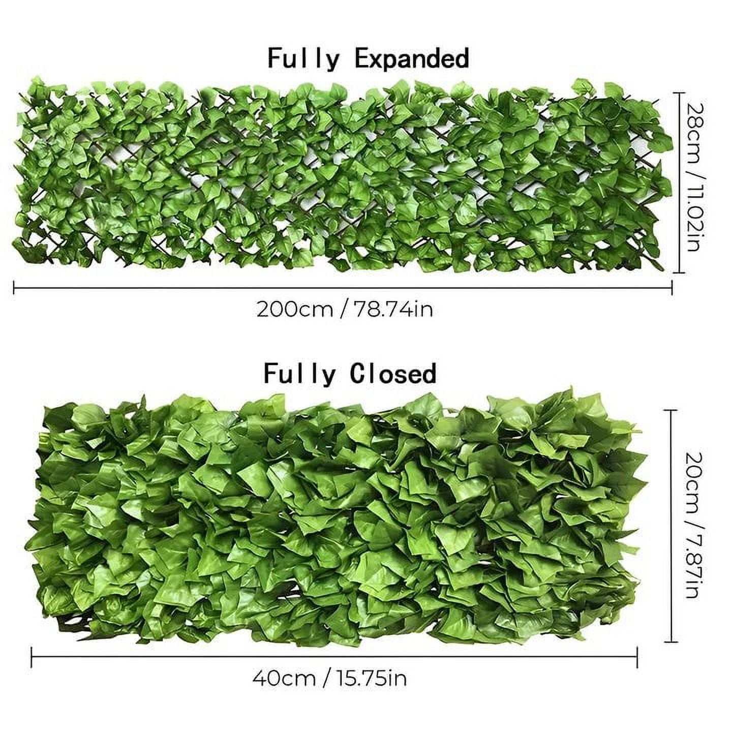 YingYouFu Faux Fence Foliage Expandable - Artificial Decorative Fence ...
