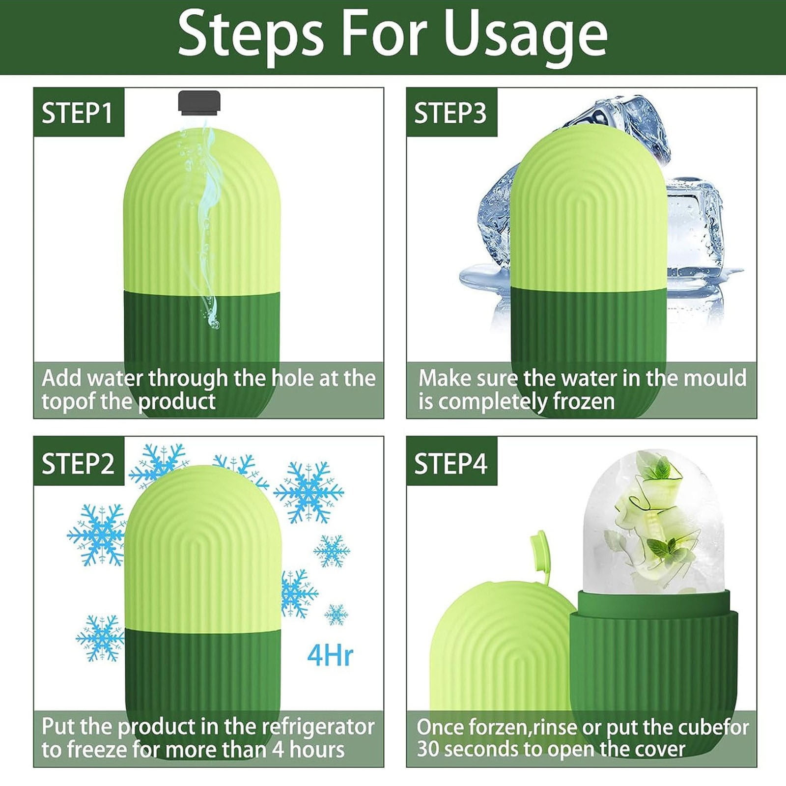 YingYouFu Ice Face Roller - Ice Roller for Face, Eyes, and Neck ...