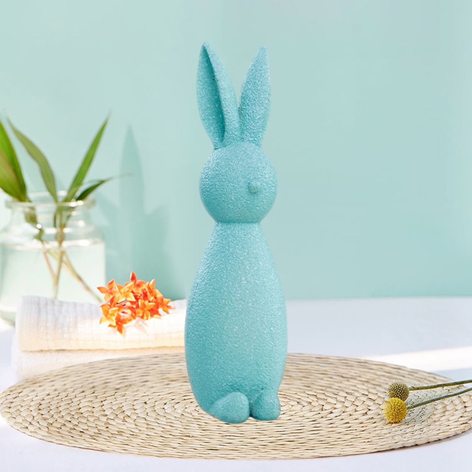 YingYouFu Long Eared Sitting Rabbits Ornaments - Cute Bunny Figurine ...