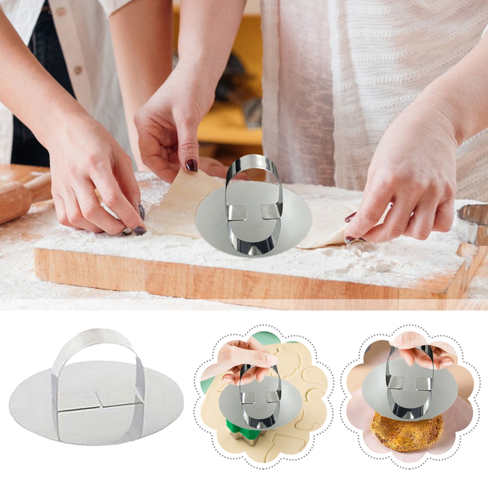 YingYouFu Metal Tool to Flatten Sugar Cakes in Cookies Molds, 3.15in Flattening Tool for Sugar ...