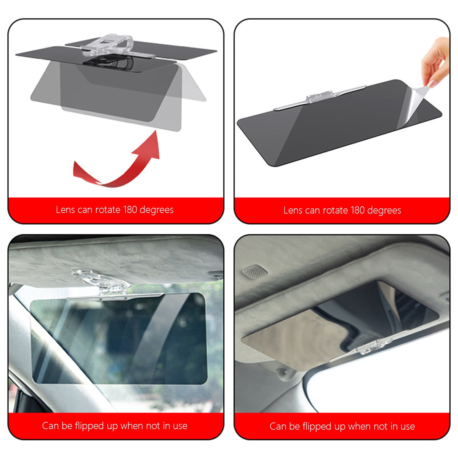 YingYouFu Sun Visor Extender for Cars - Car Visor Extender Sun Blocker ...