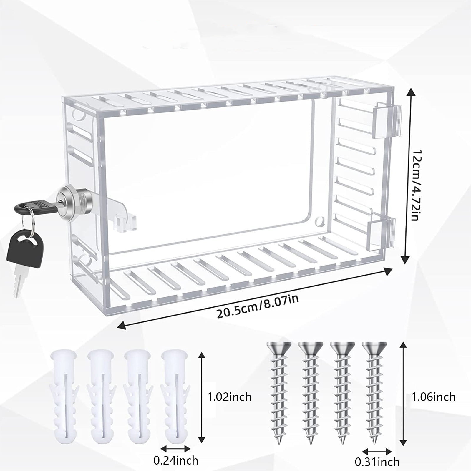 YingYouFu Universal Thermostat Lock Box with Key - Large Thermostat ...