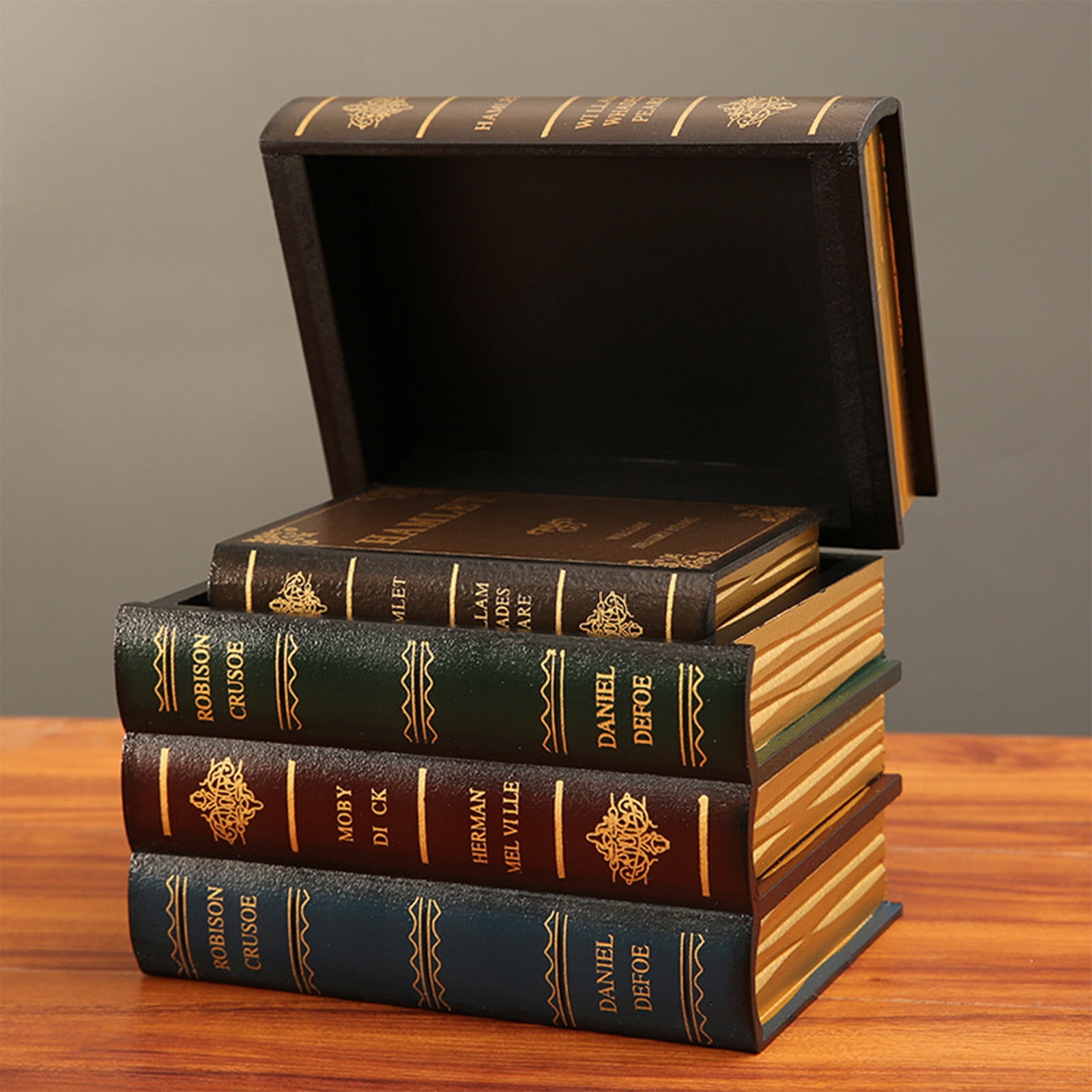 YingYouFu Vintage Fake Book Props - Simulation Book Organizer ...
