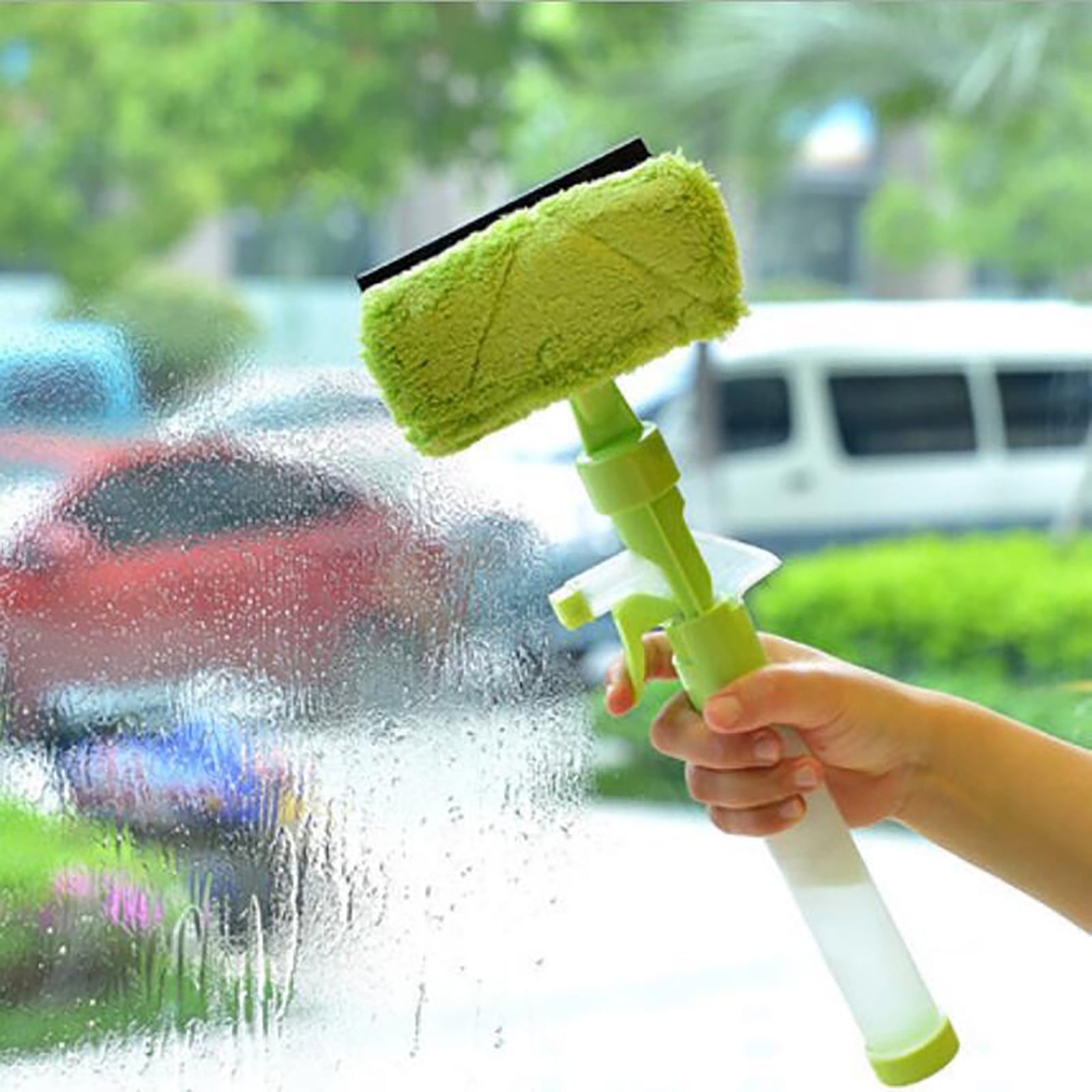 YingYouFu Window Cleaner with Water Spray - Double-Sided Glass Cleaner ...