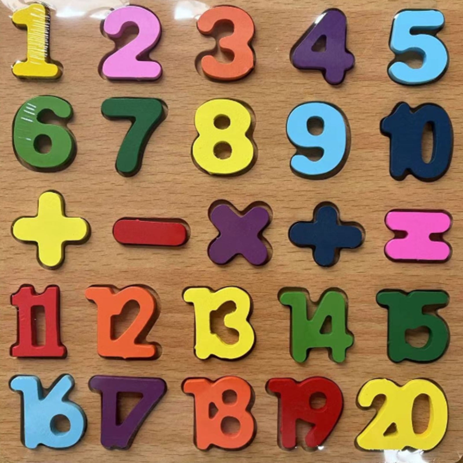 YingYouFu Wooden Puzzles for Toddlers, Voamuw Alphabet Number Shape ...