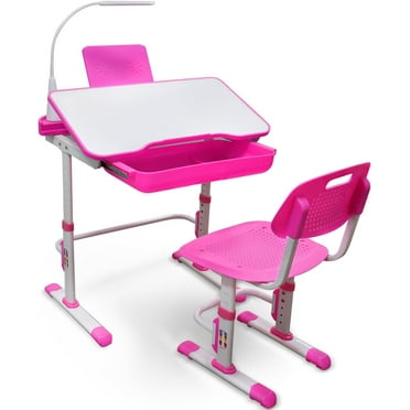 Ergonomic Height Adjustable Kids Study Desk and Chair Sets Children ...