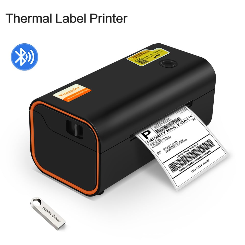 Yinleader Thermal Shipping Label Printer Bluetooth Label Printer 4''x6 ...