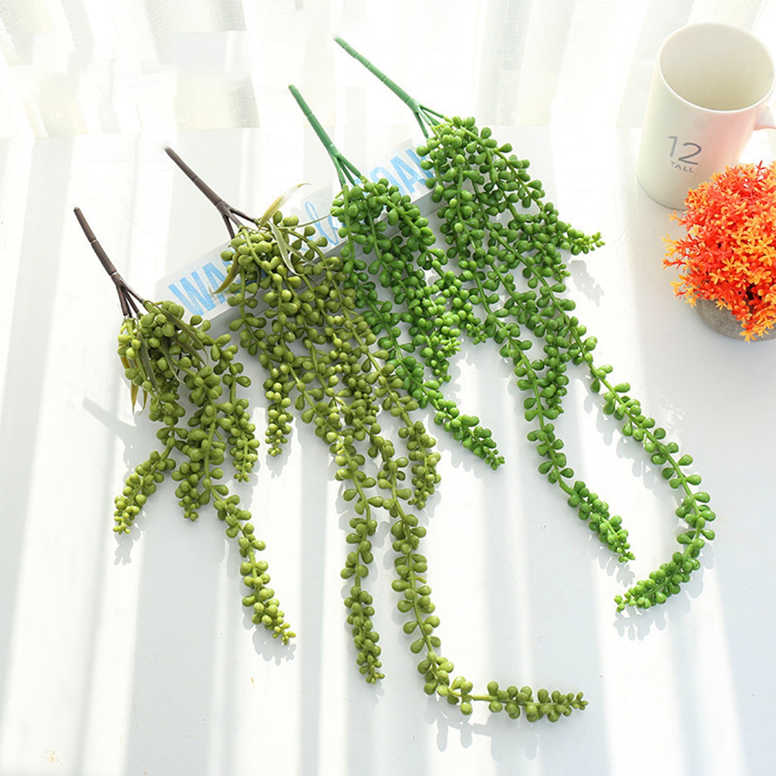 Yinreli 1Pc Decorative Artificial Succulent Bright Color PVC ...