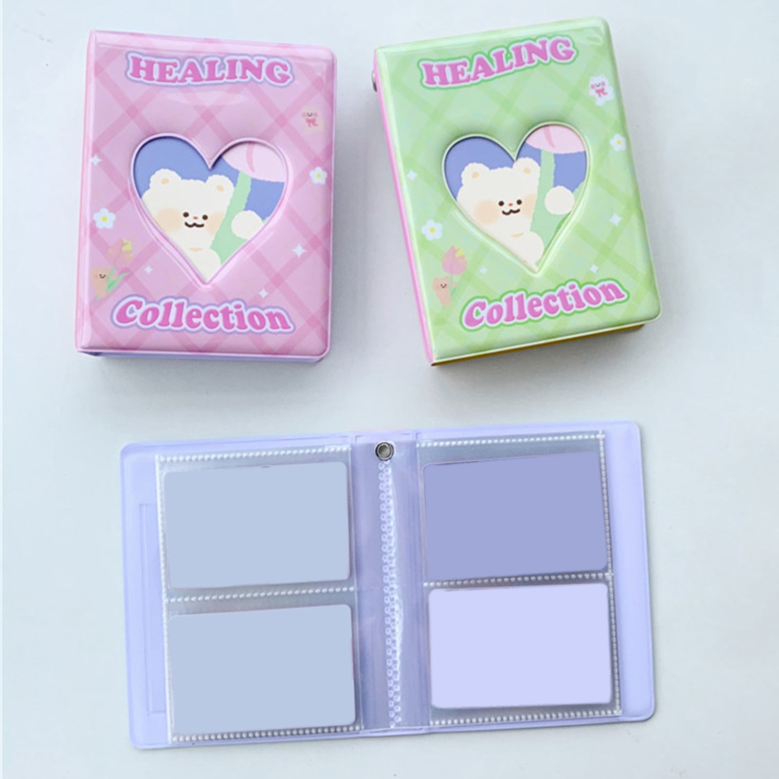 Yinreli 3 Inch Photo Album Lovely Stylish Bright-colored Love Heart ...