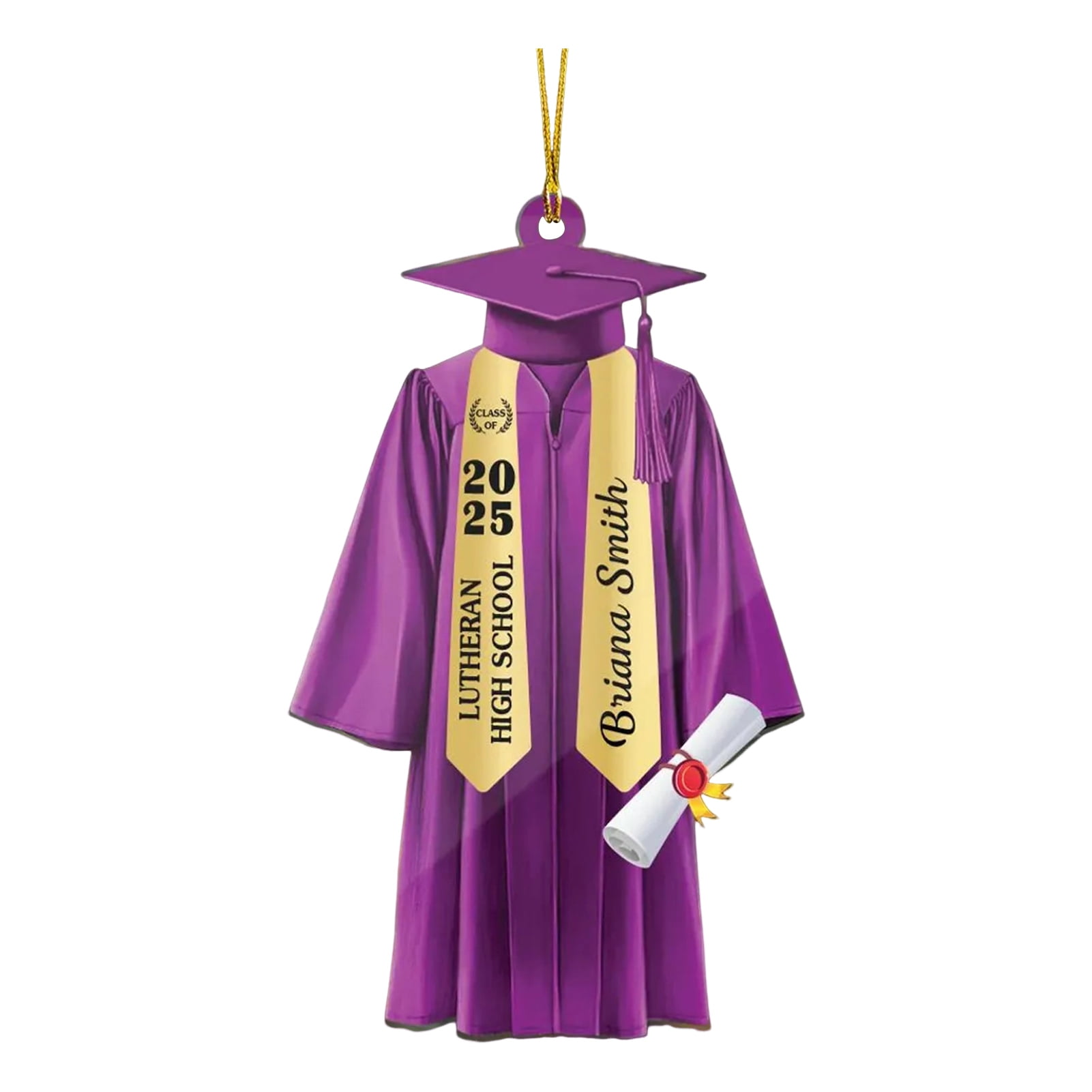 Yinreli Academic Success Souvenir Graduation Ornament 2d Acrylic Gown ...