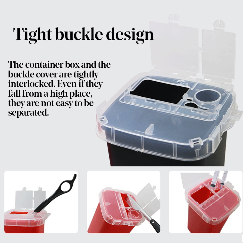 Yinreli Barbershop Disposable Blade Tattoo Needles Square Waste Storage ...