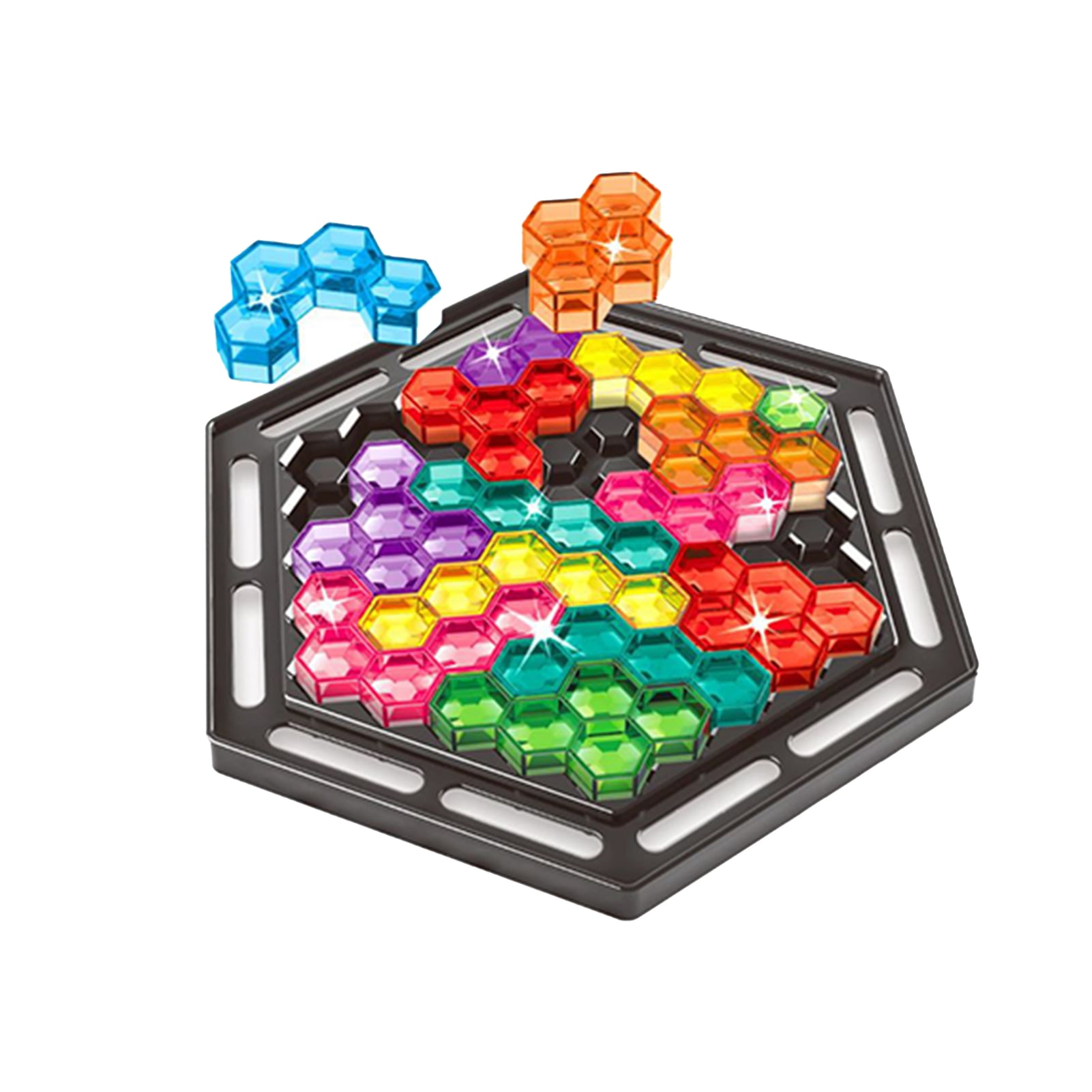 Yinreli Black White Ball Game Stacking Game Toy Set Chess Hexagon ...