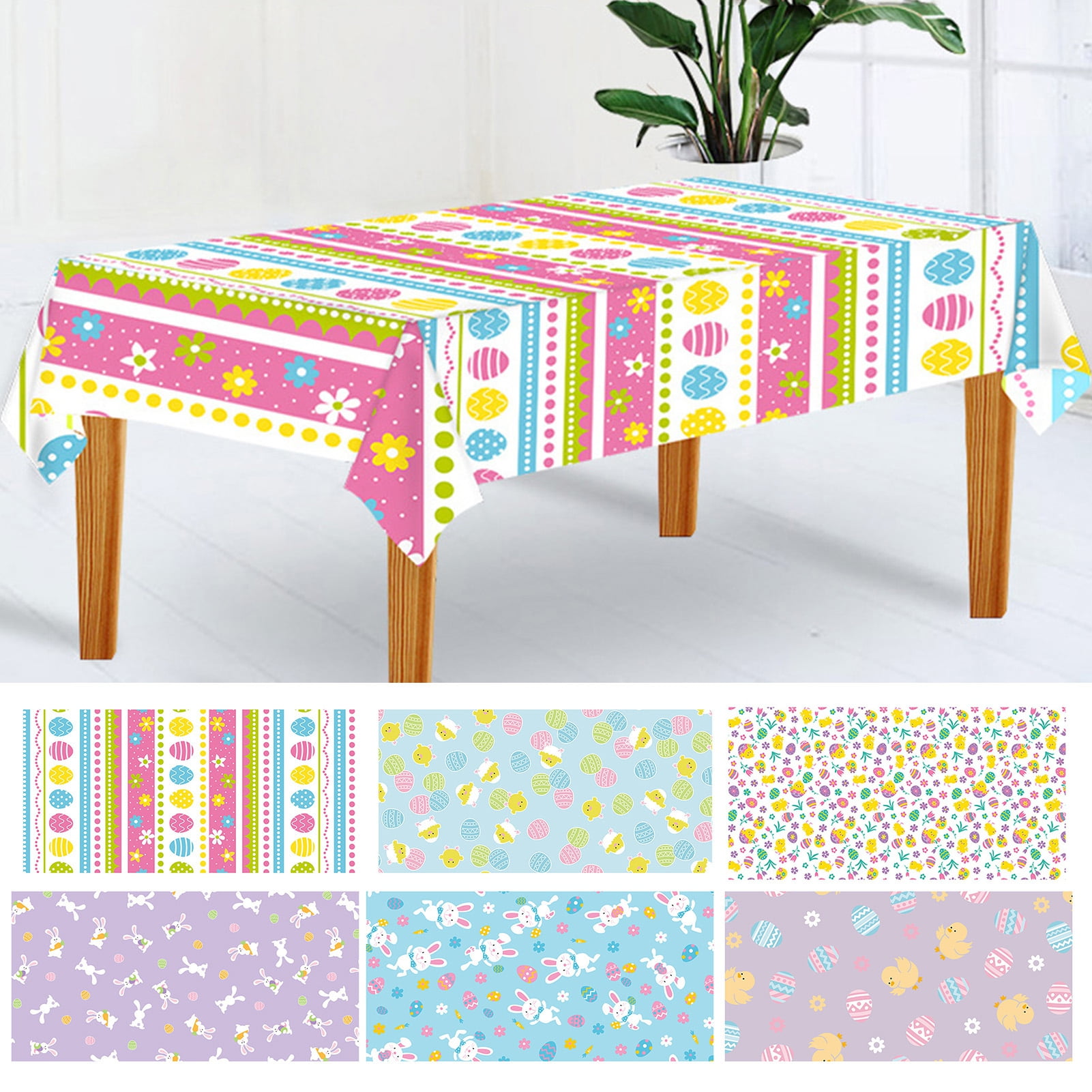 Yinreli Easter Table Cover Soft-touching Cartoon PET Cute Animal ...