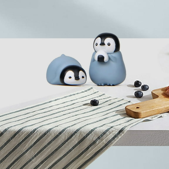 YATLTE Mini Resin Penguins, Cute Mini Penguin Figurines 4 Styles Mini ...