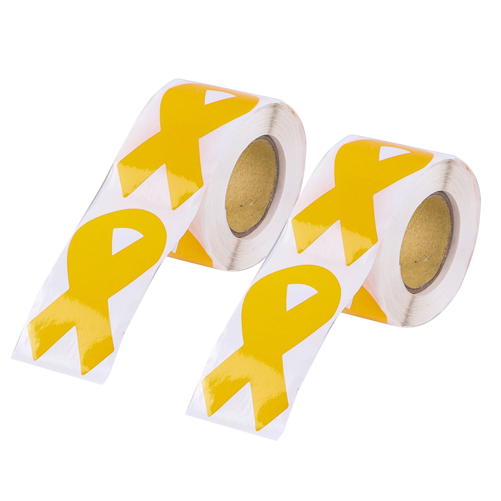 Yinreli Gold Ribbon Awareness Stickers Golden Ribbon Awareness Stickers ...